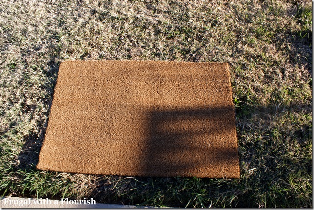 Frugal with a Flourish: Customizing a Coir Mat